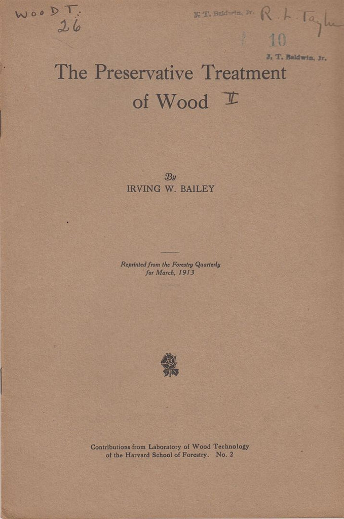 The preservative treatment of wood, II, The structure of the pit ...